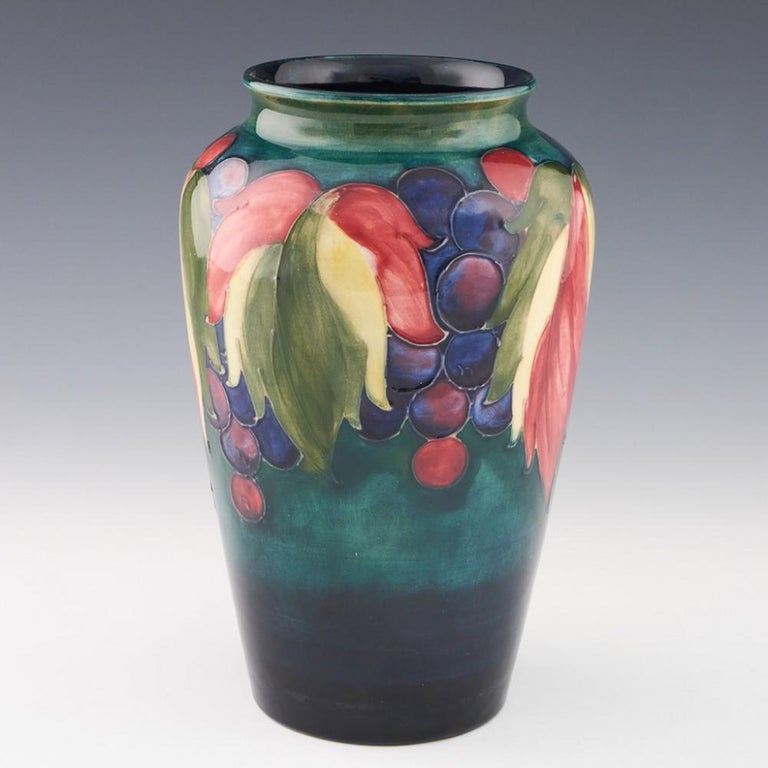 William Moorcroft Leaf and Berry Vase, c1935 For Sale at 1stDibs