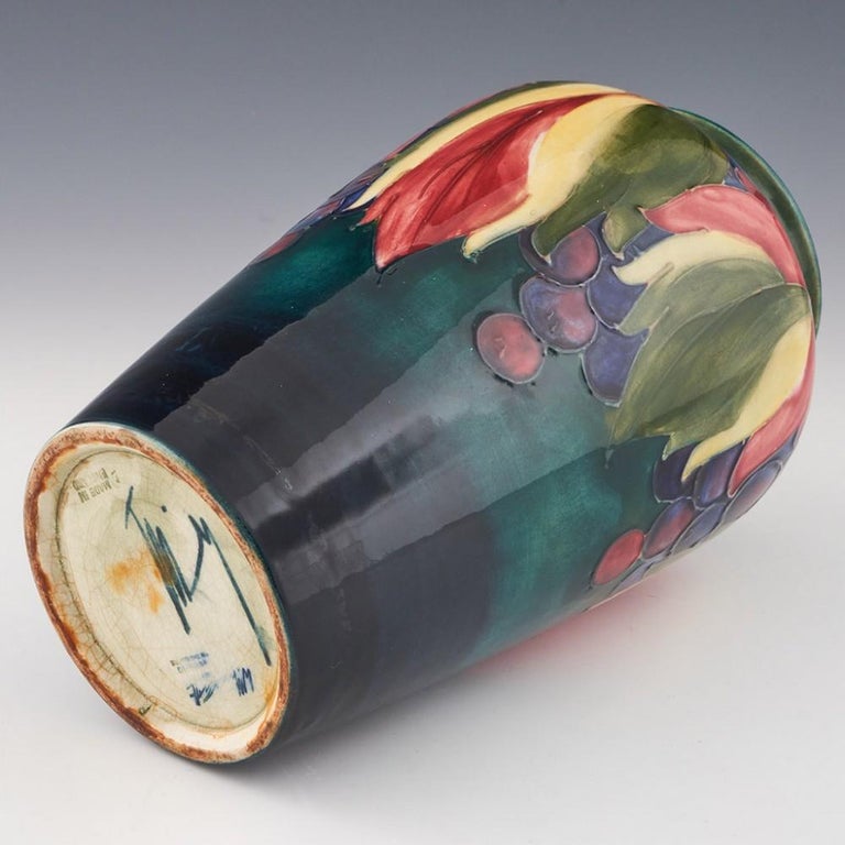 William Moorcroft Leaf and Berry Vase, c1935 For Sale at 1stDibs