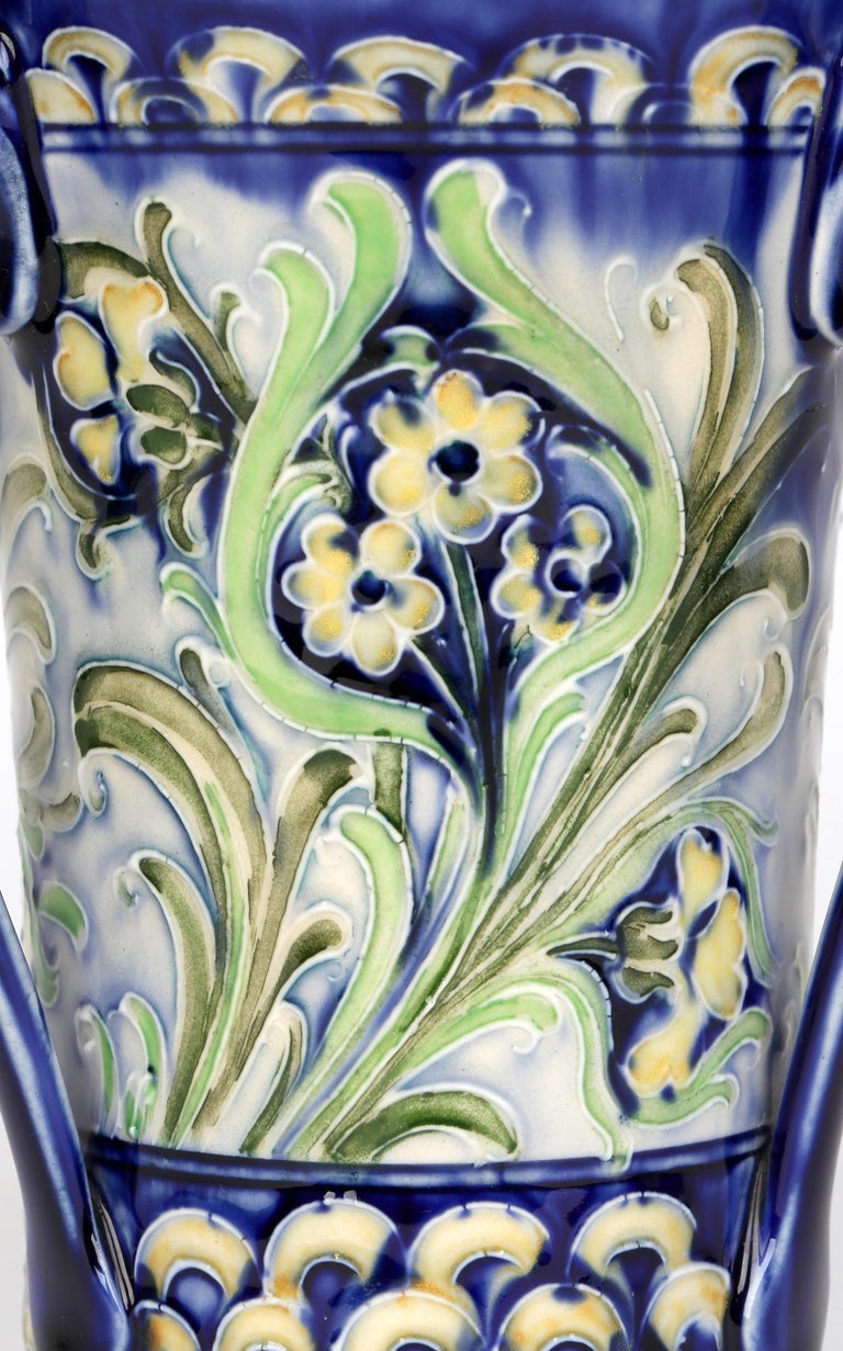 William Moorcroft MacIntyre Art Nouveau Tube Lined Florian Ware Loving ...