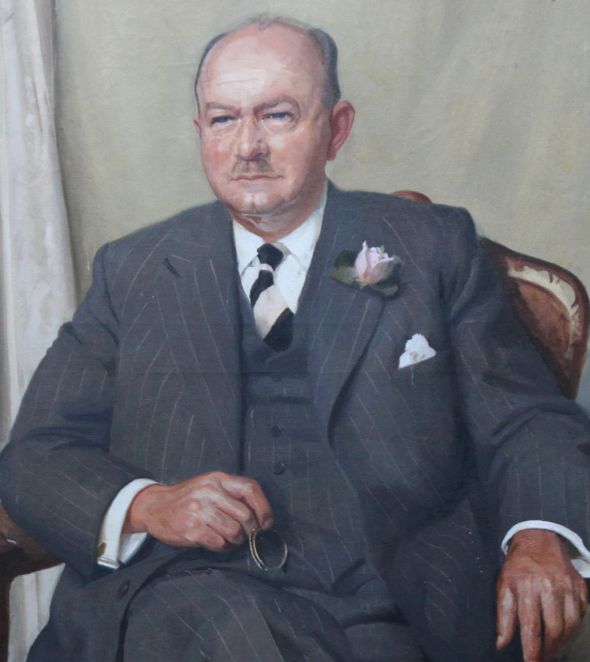 William Oliphant Hutchinson - Portrait of a Gentleman - Scottish oil ...