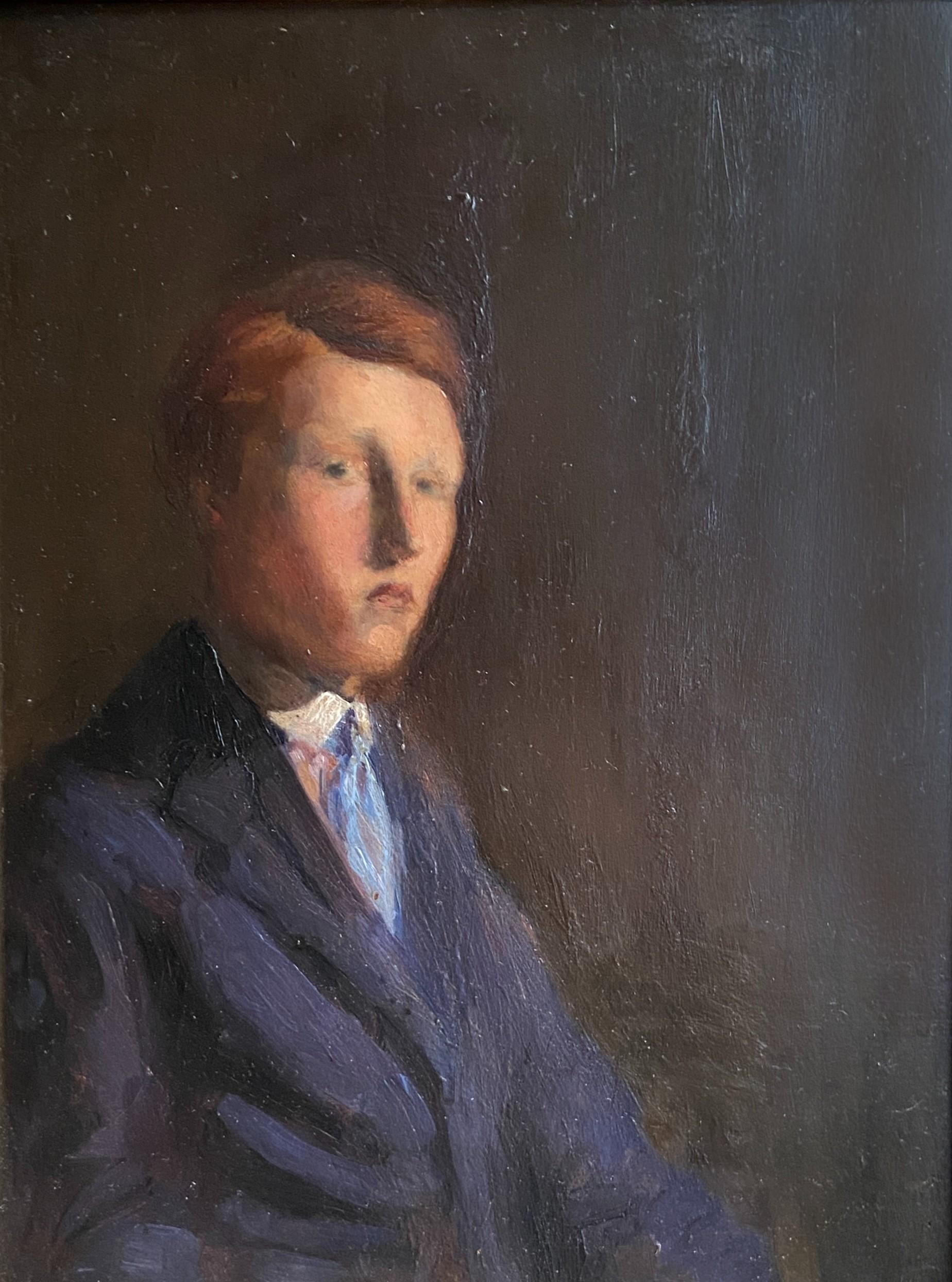 William Oliphant Hutchinson - Self Portrait, oil on board, 20th Century ...