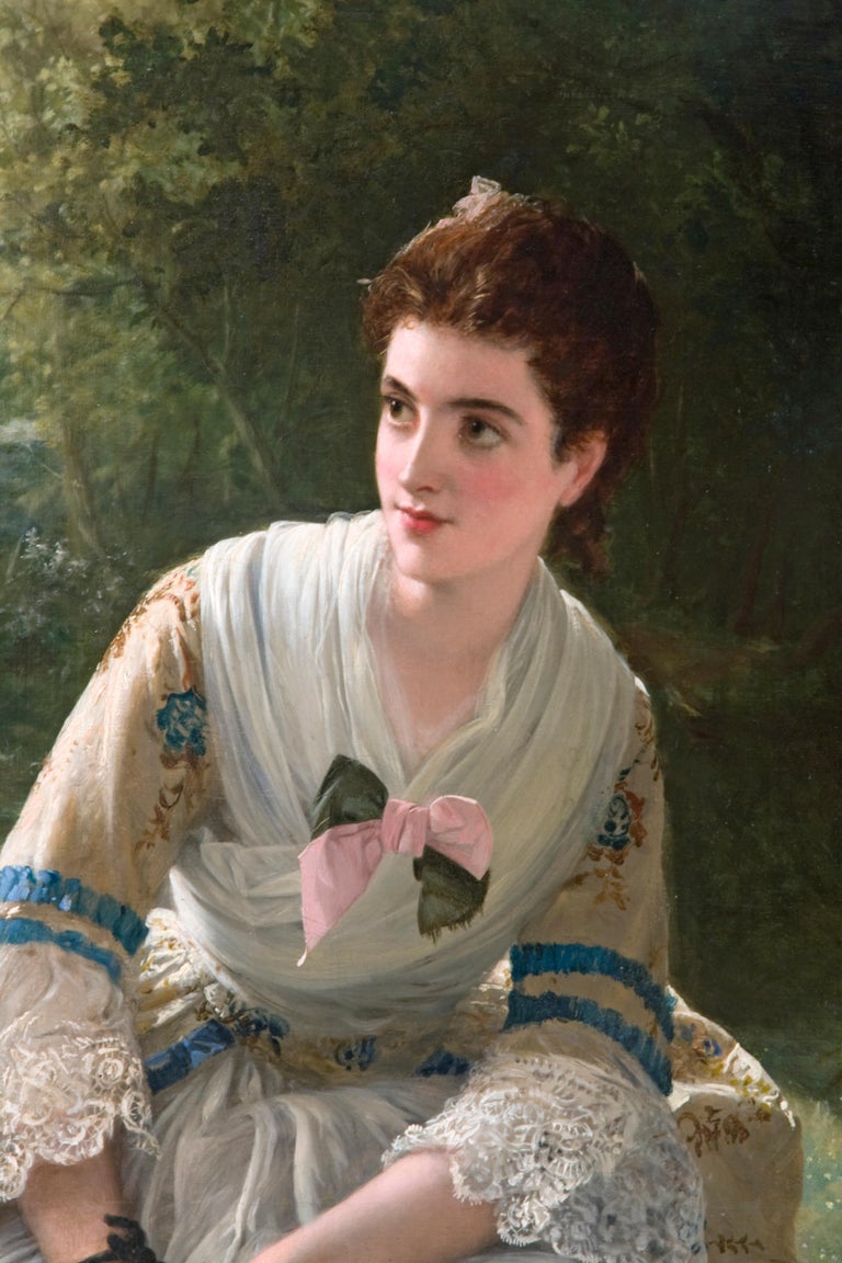 William Oliver - Flower Gathering For Sale at 1stDibs