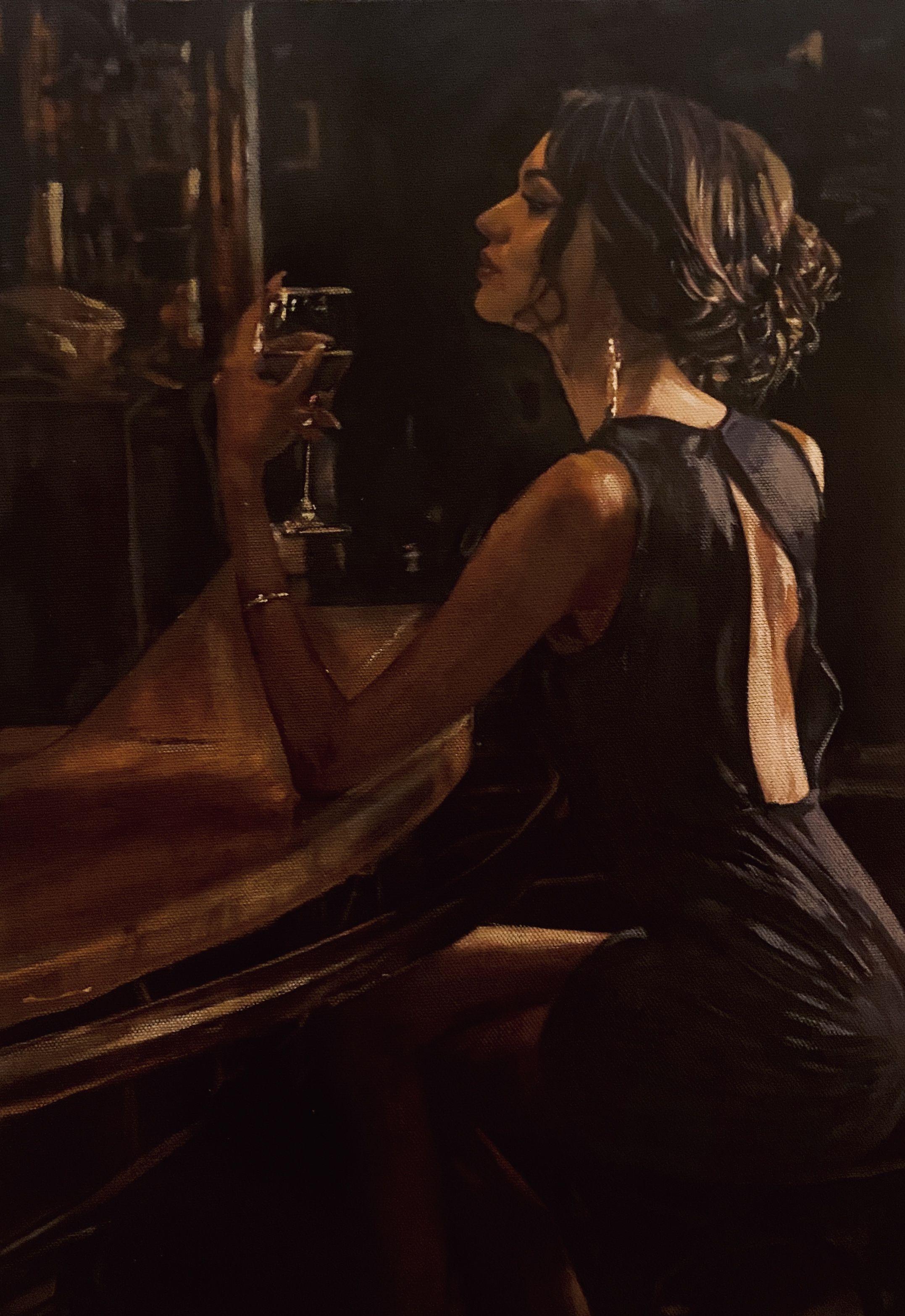 William Oxer F.R.S.A. - Dreams and Shadows, Painting, Acrylic on Canvas ...