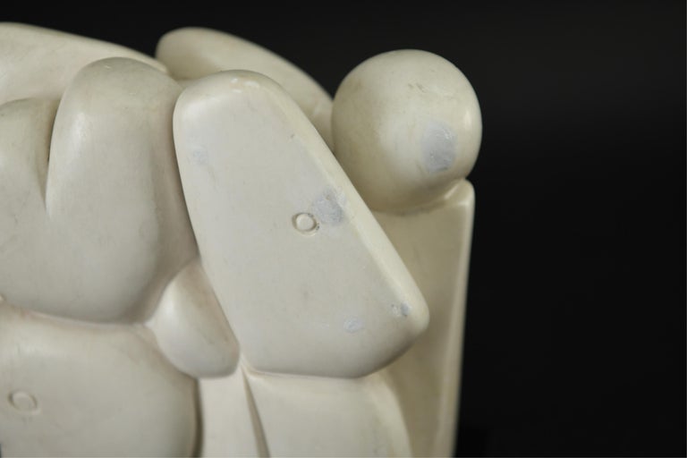 William P. Katz "Model Stone Figures" Abstract Marble Sculpture, 1970s ...