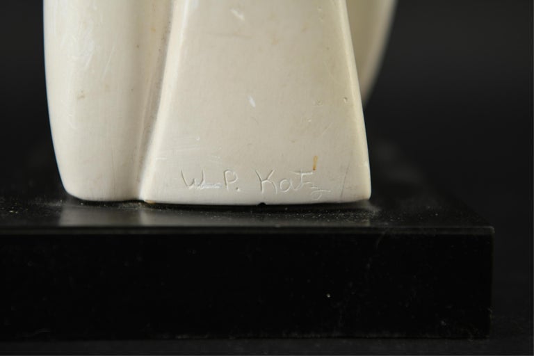 William P. Katz "Model Stone Figures" Abstract Marble Sculpture, 1970s ...