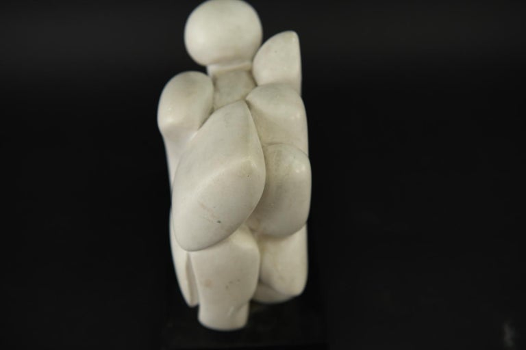 William P. Katz "Model Stone Figures" Abstract Marble Sculpture, 1970s ...