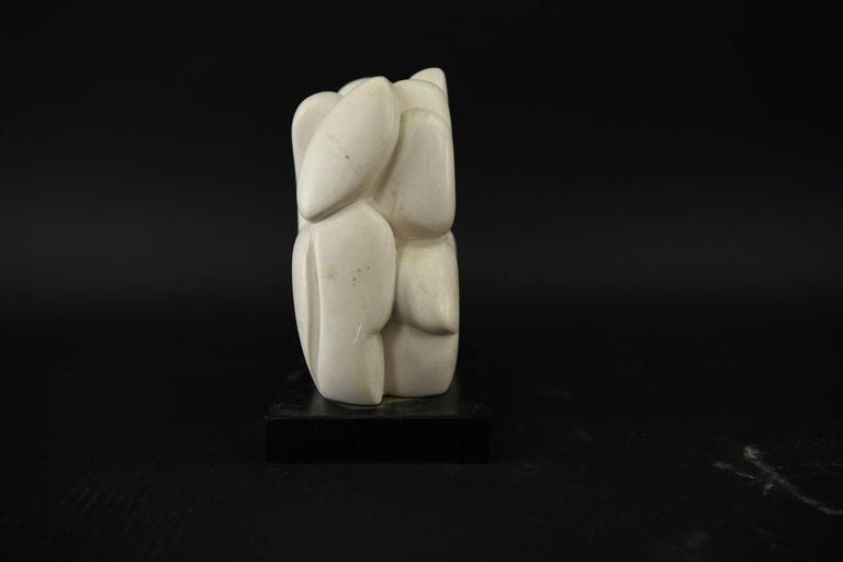 William P. Katz "Model Stone Figures" Abstract Marble Sculpture, 1970s ...