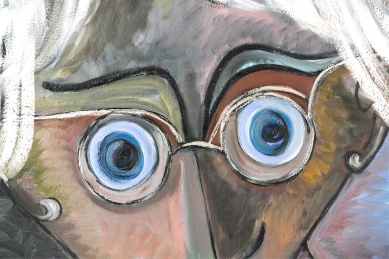 William P. Katz Oil on Canvas Portrait, 1991 For Sale at 1stDibs