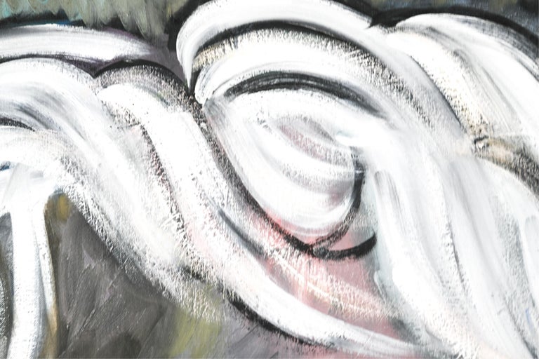 William P. Katz Oil on Canvas Portrait, 1991 For Sale at 1stDibs