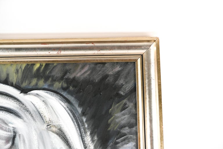 William P. Katz Oil on Canvas Portrait, 1991 For Sale at 1stDibs