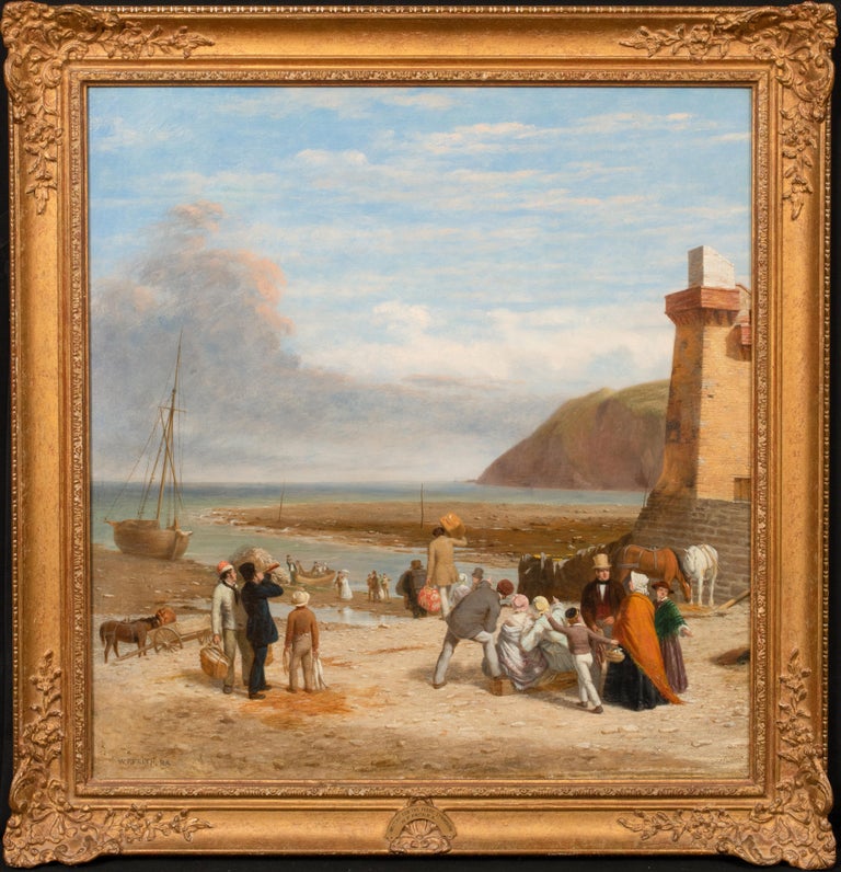 William Powell Frith - Awaiting The Lynmouth Ferry, Devon 19th Century ...