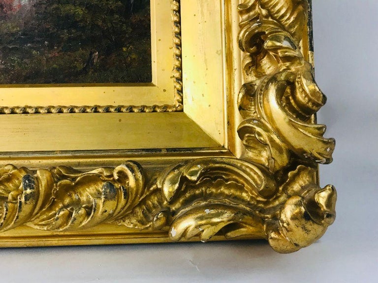 William R. Miller 19th Century "Britton's Mill", Staten Island Oil on ...