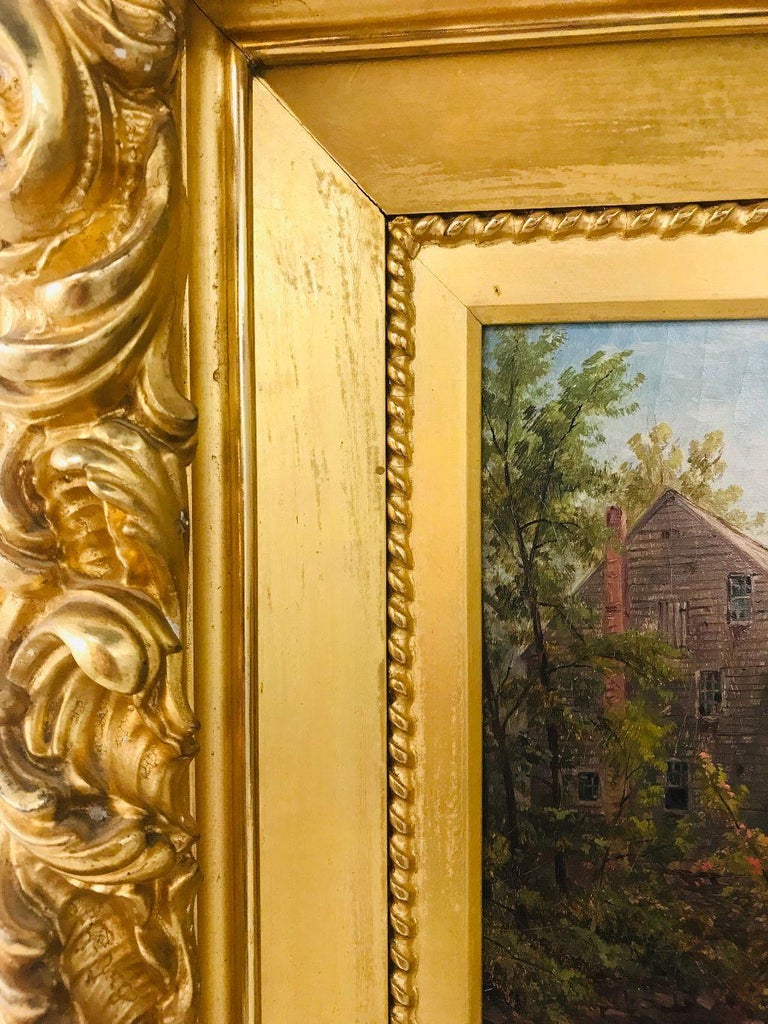 William R. Miller 19th Century "Britton's Mill", Staten Island Oil on ...