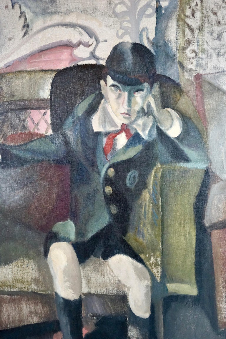 William Ross Shattuck 'American 1895- 1962' Oil on Canvas of a Young ...