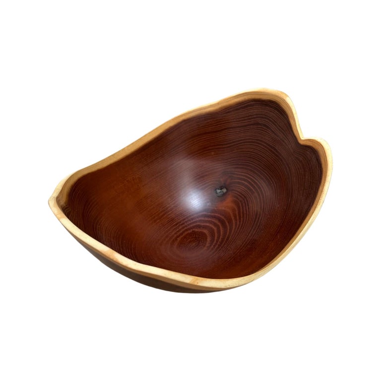 William Rubenstein Sculptural Osage Orange Wood Bowl For Sale at 1stDibs
