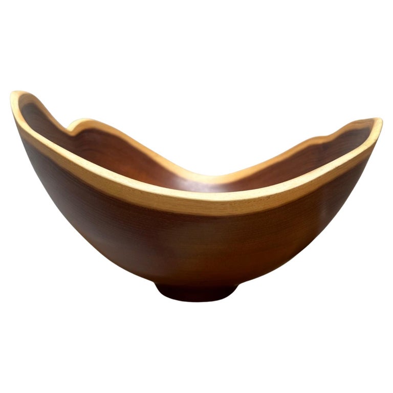 William Rubenstein Sculptural Osage Orange Wood Bowl For Sale at 1stDibs