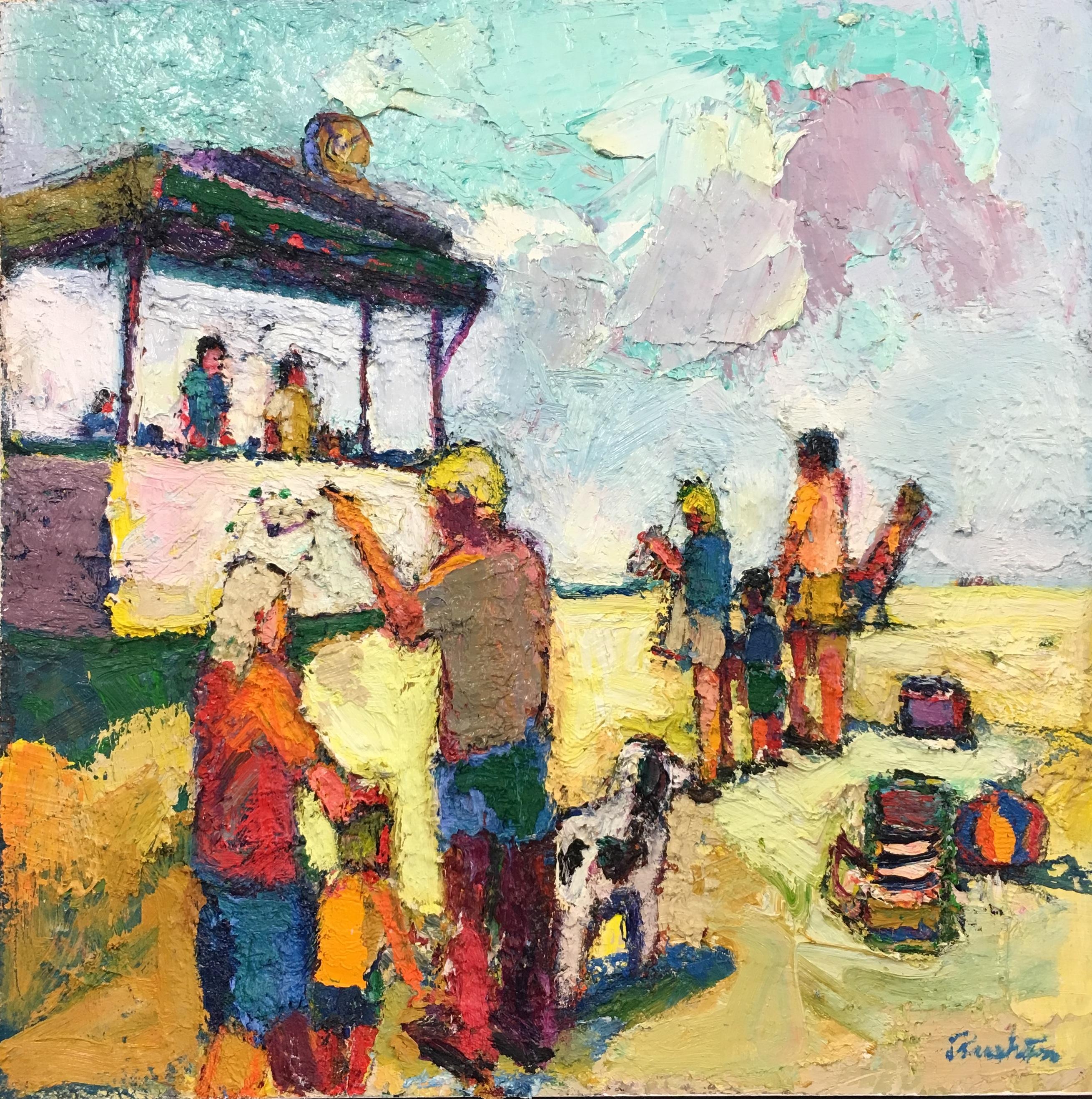 William Rushton - The Apprentice - figurative family and children - oil ...