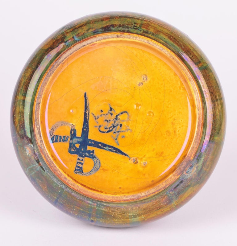 William S Mycock Pilkingtons Lustre Glazed Floral Pattern Vase For Sale ...