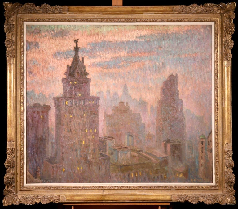 William Samuel Horton - Heckscher Tower - NYC - Impressionist Oil ...
