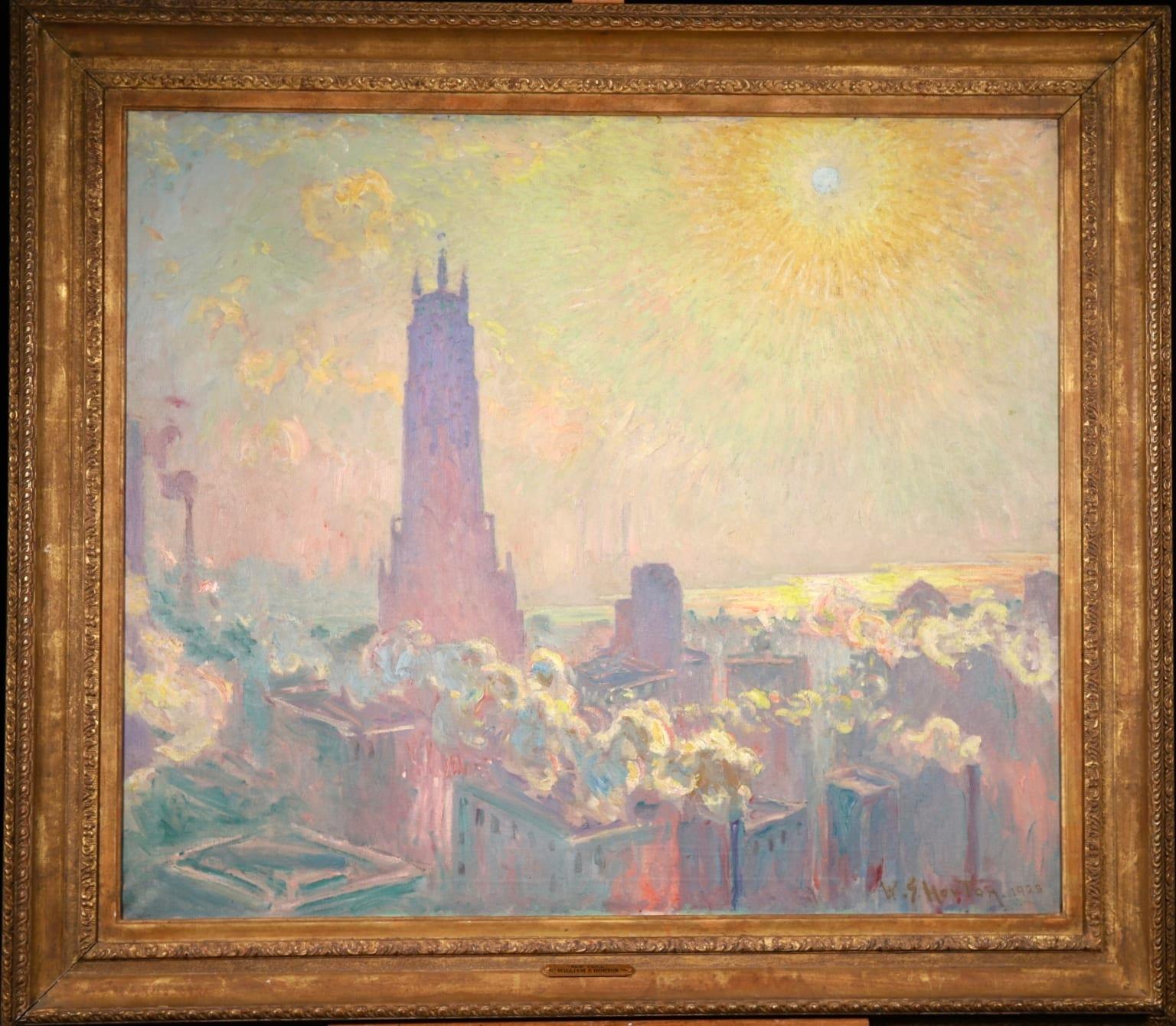William Samuel Horton - Sun, Wind and Smoke - NYC - Impressionist Oil ...