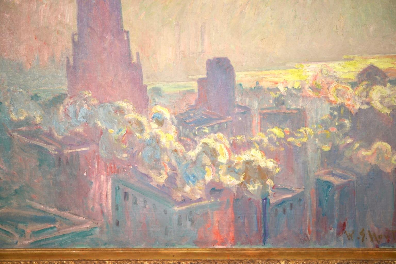 William Samuel Horton - Sun, Wind and Smoke - NYC - Impressionist Oil ...