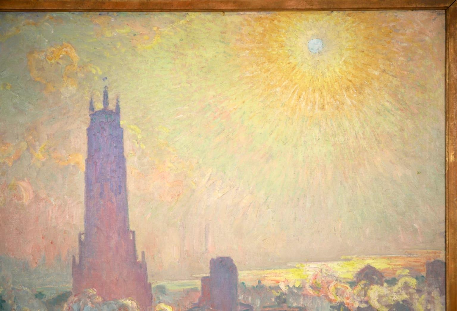 William Samuel Horton - Sun, Wind and Smoke - NYC - Impressionist Oil ...