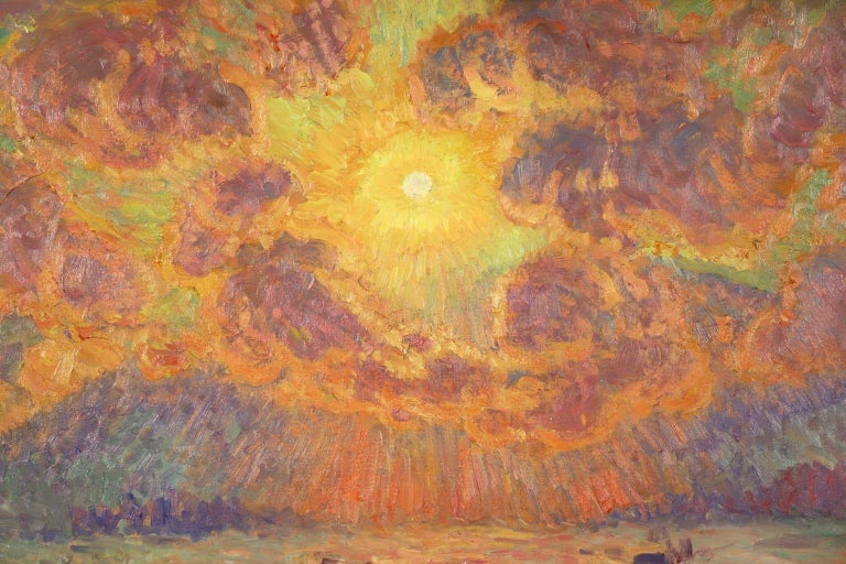 William Samuel Horton - Winter Sun - Gstaad - Impressionist Oil, Winter ...