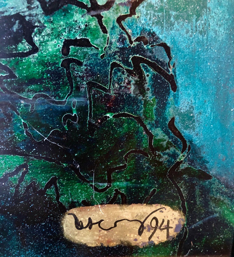 William Scharf - Bright Vibrant Pop Art Enamel Oil Painting Flowers NYC ...