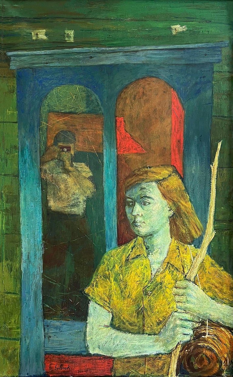 William Schock - Crystal City - Pushed Color Greens and Yellow For Sale ...