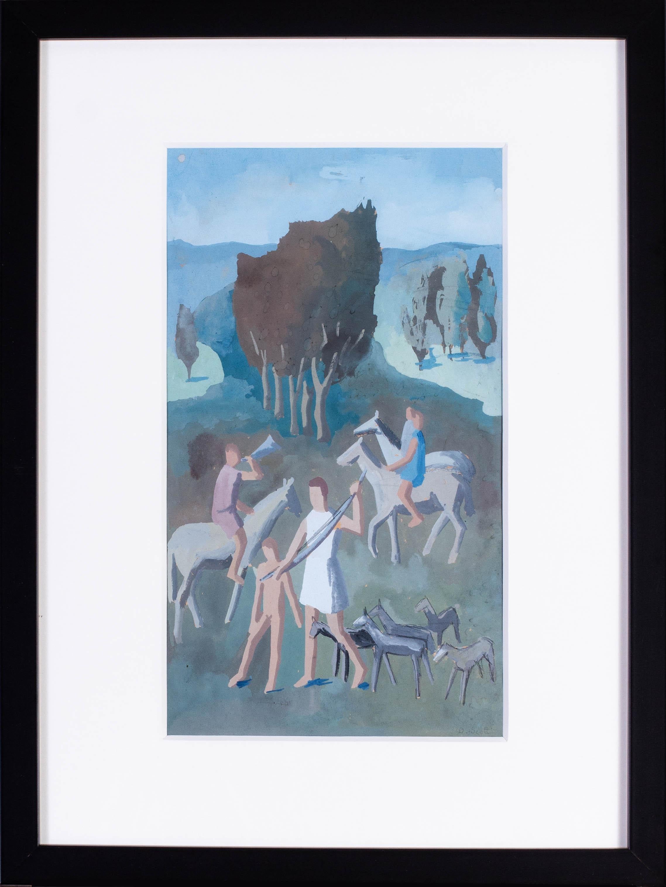 Ken Howard - Modern British 20th Century figurative painting by Ken ...