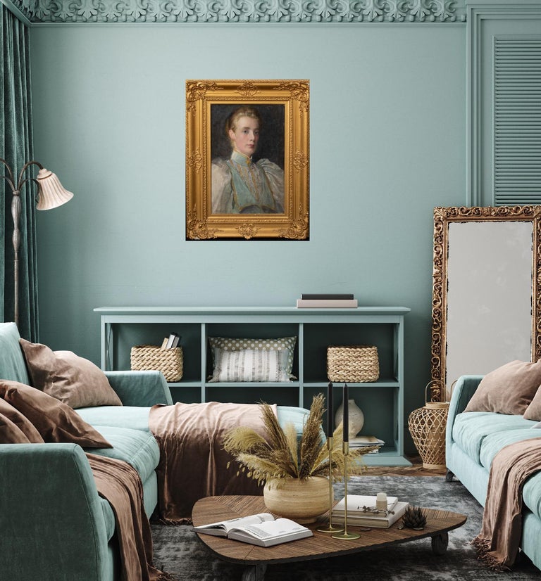 William Shackleton - Portrait Of A Lady, 19th Century at 1stDibs