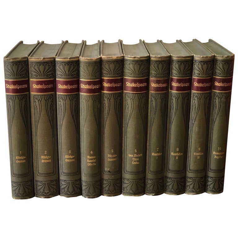 William Shakespeare Dramatic Works, Complete 10 Volumes, Leipzig and ...