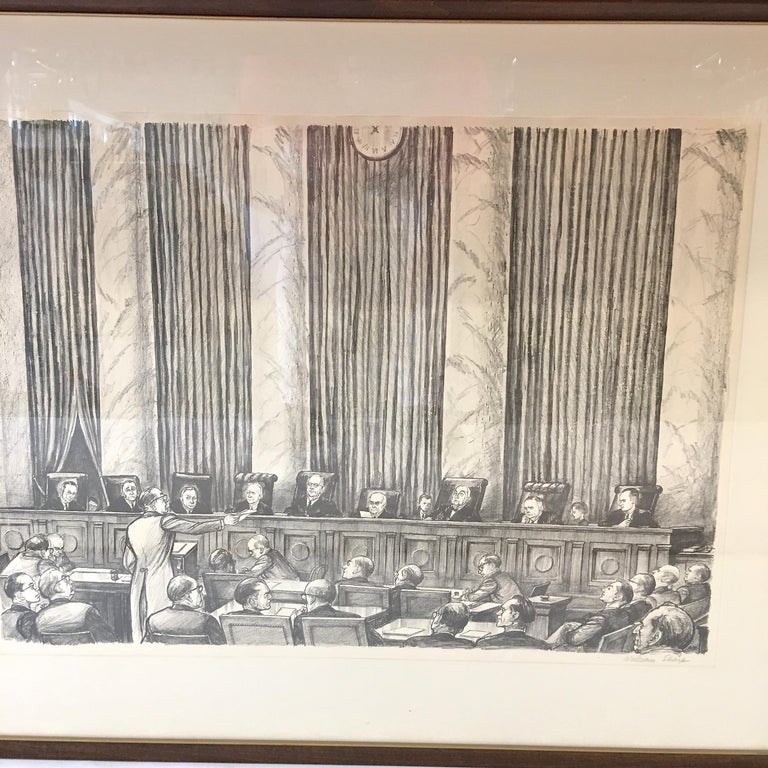 William Sharp Lithograph of United States Supreme Court at 1stDibs
