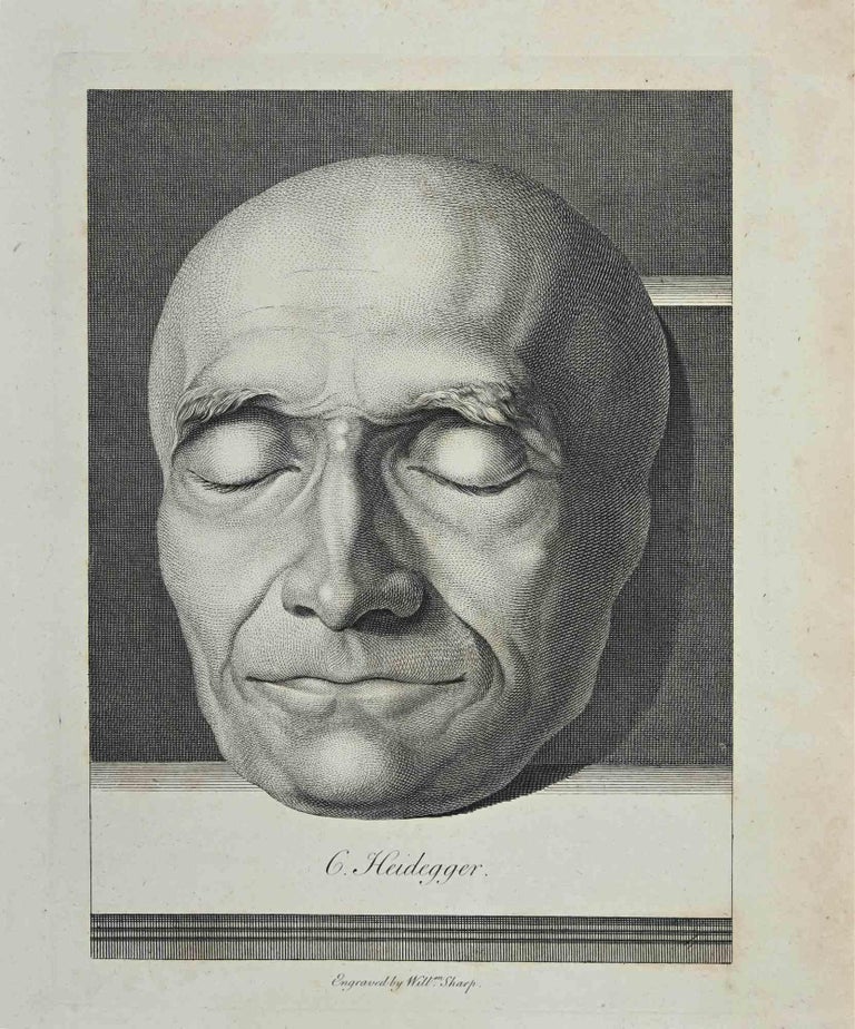 William Sharp - Portrait of G. Heidegger - Original Etching by William ...