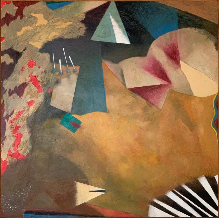 William Shields - 1997 "Blue Heaven" Abstract Oil Painting on Canvas ...