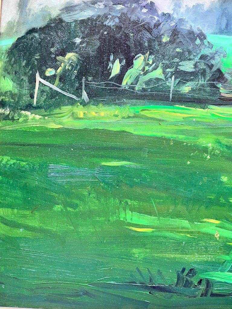 William Shields - "Green Landscape" Realist Oil on Canvas Award Winning ...