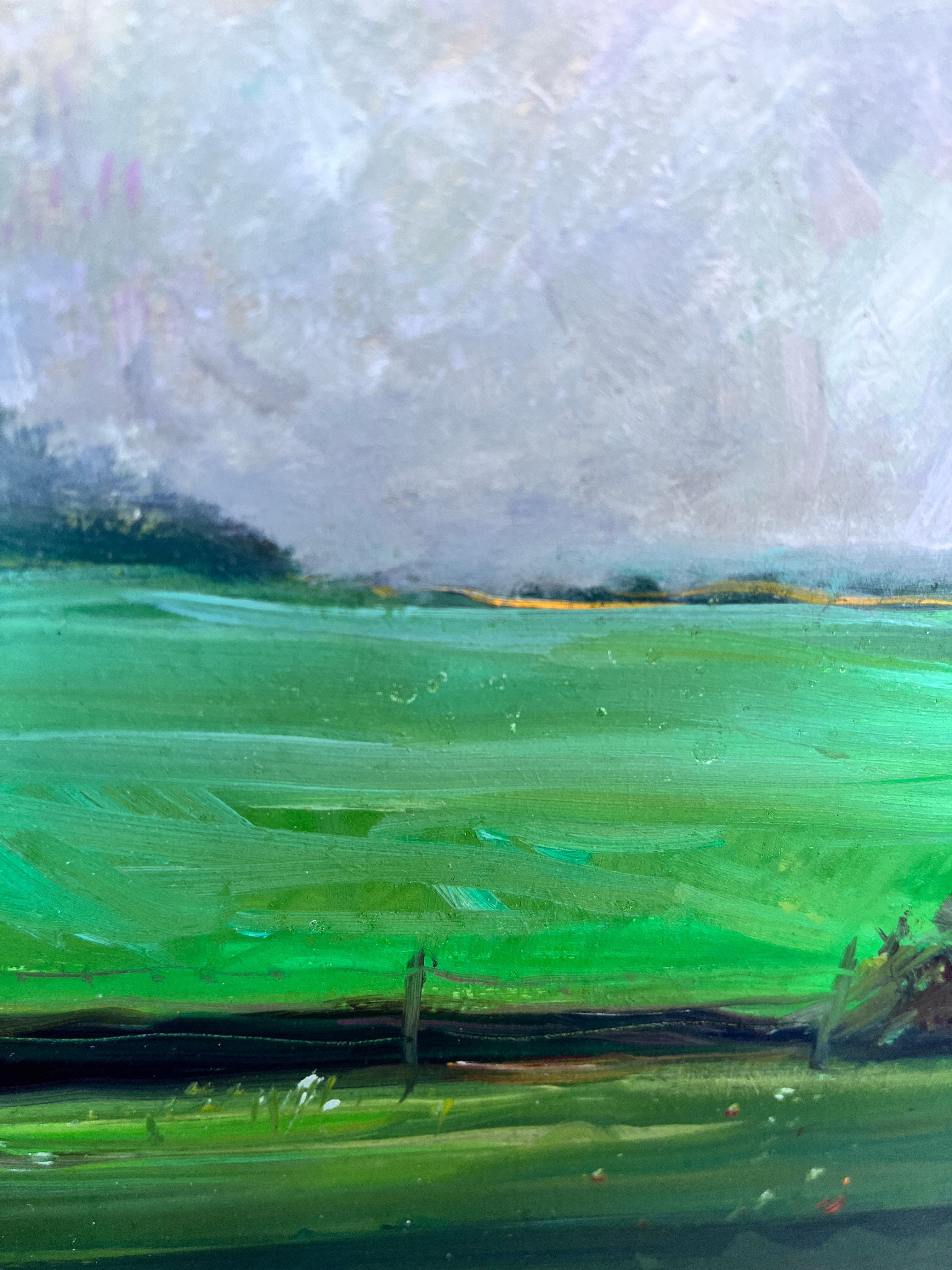 William Shields - "Green Landscape" Realist Oil on Canvas Award Winning ...