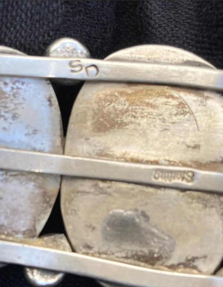 William Singer White Buffalo Turquoise Sterling Silver Cuff at 1stDibs