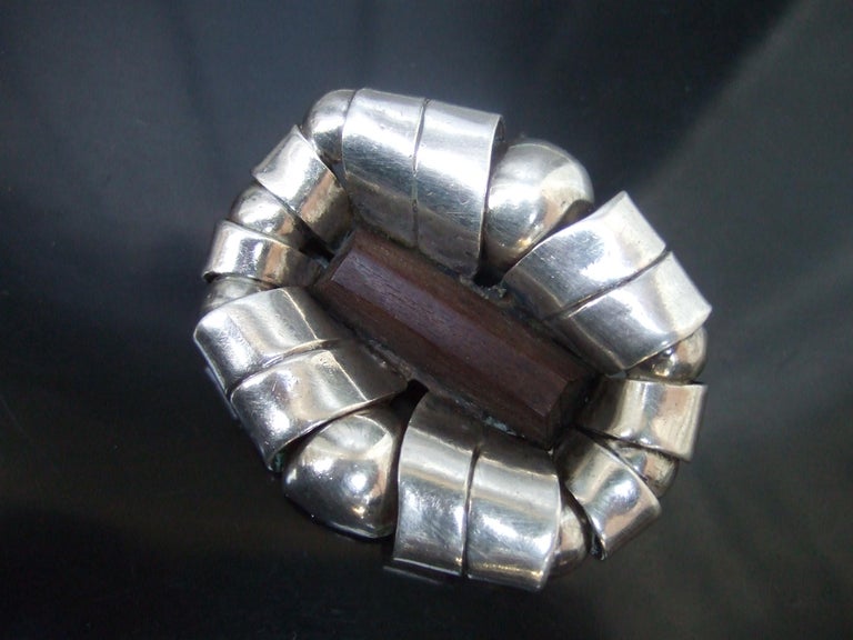 William Spratling Rare Early Sterling Silver Wood Design Artisan Brooch ...