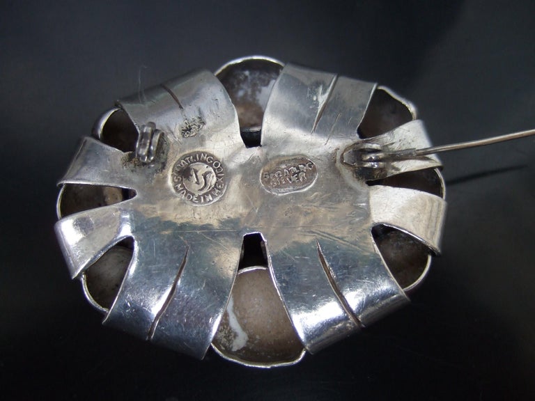 William Spratling Rare Early Sterling Silver Wood Design Artisan Brooch ...