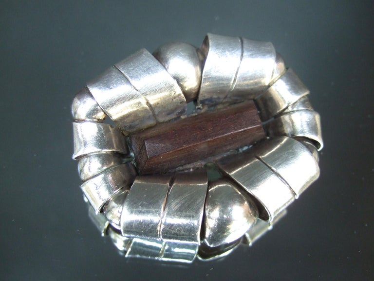 William Spratling Rare Early Sterling Silver Wood Design Artisan Brooch ...