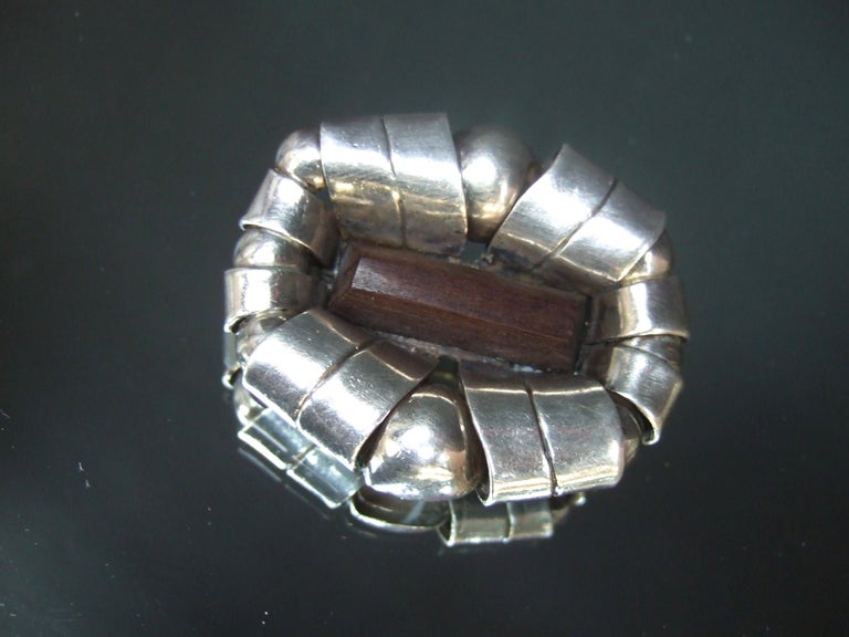 William Spratling Rare Early Sterling Silver Wood Design Artisan Brooch ...