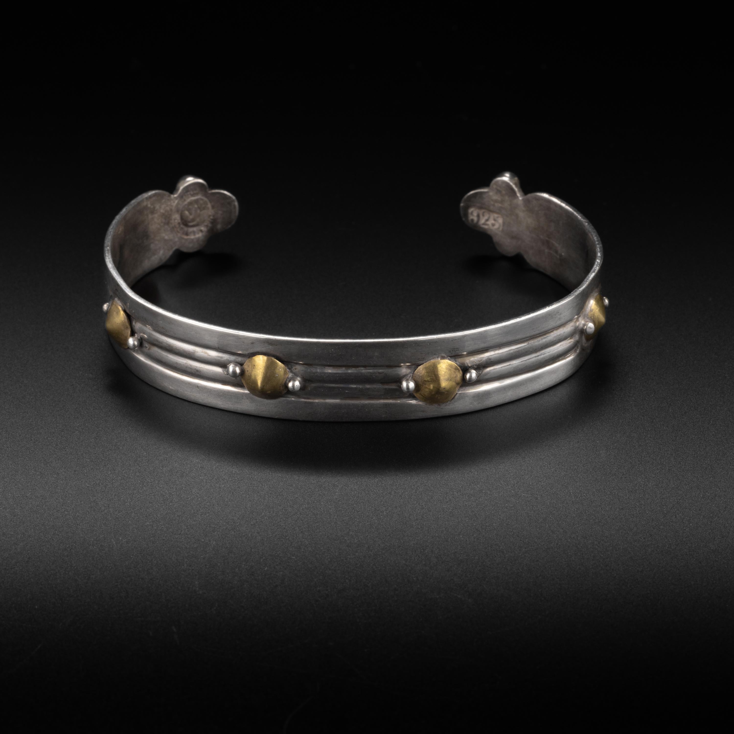 William Spratling Silver and Brass Cuff Bracelet Predates All His ...