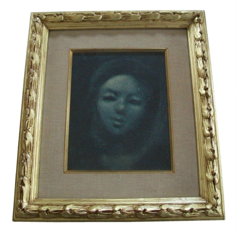 William Stilson, Mid-Century American Framed Portrait Painting, circa ...