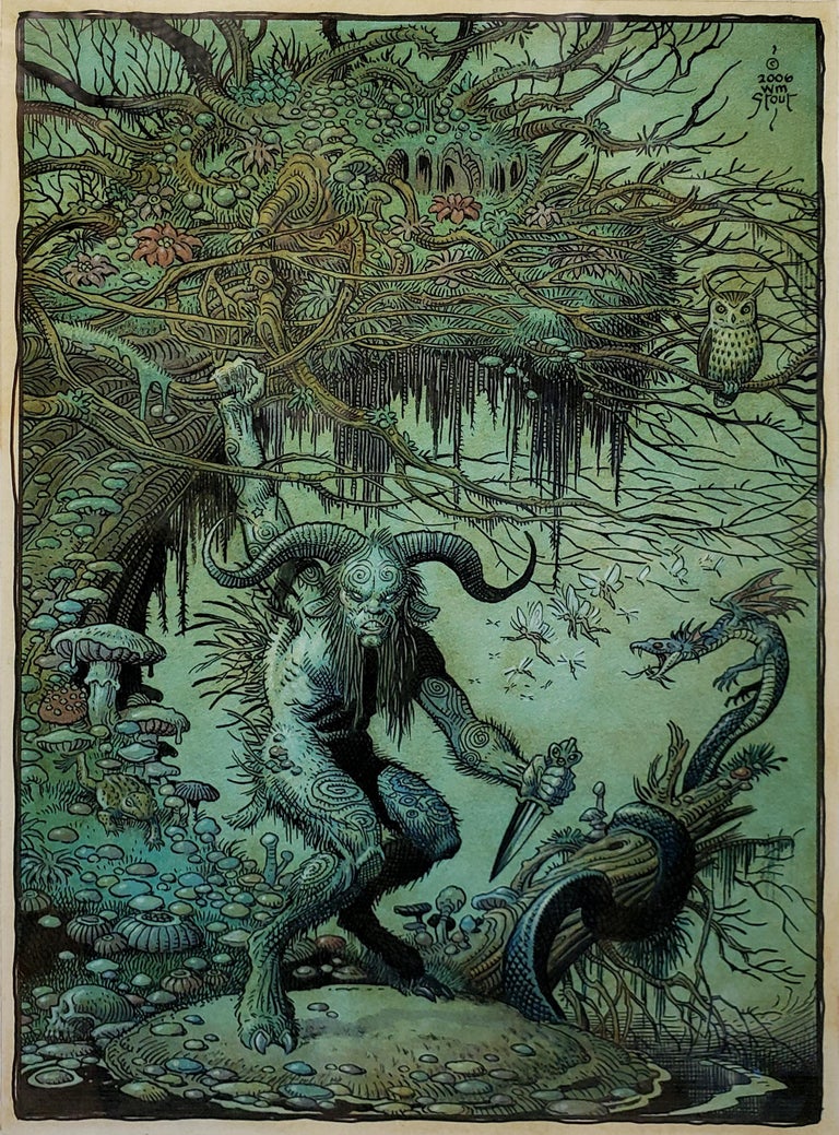 William Stout - The Faun For Sale at 1stDibs