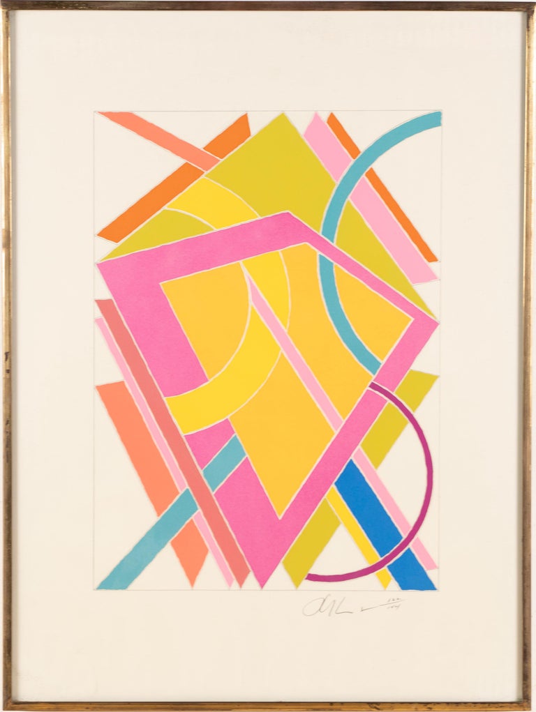 William T Williams - Vintage American Modern Abstract Signed Original ...