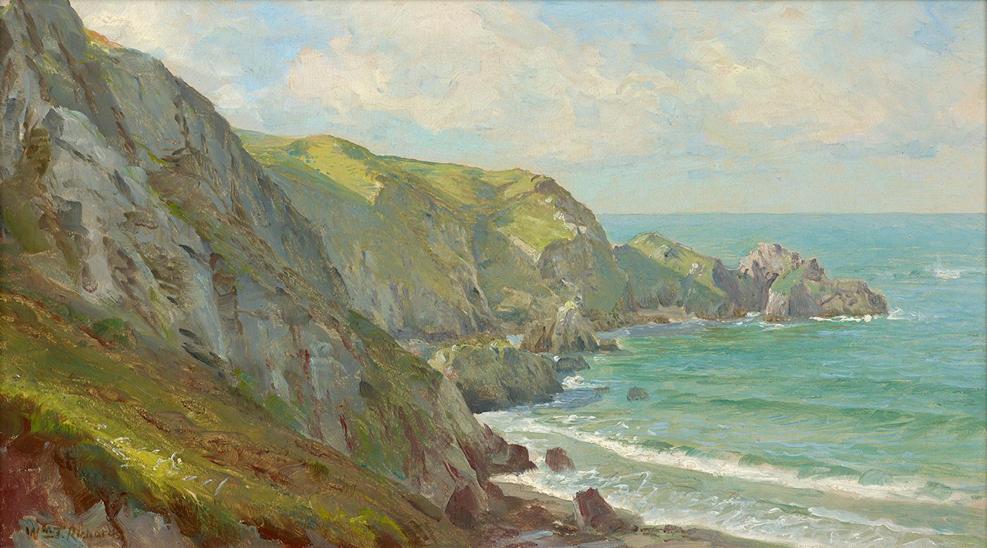 William Trost Richards - "Cormorant Rock, Conanicut Island, Rhode ...