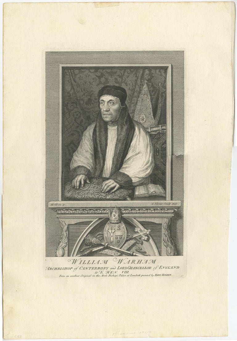 William Warham, Archbishop of Canterbury and Lord Chancellor of England ...
