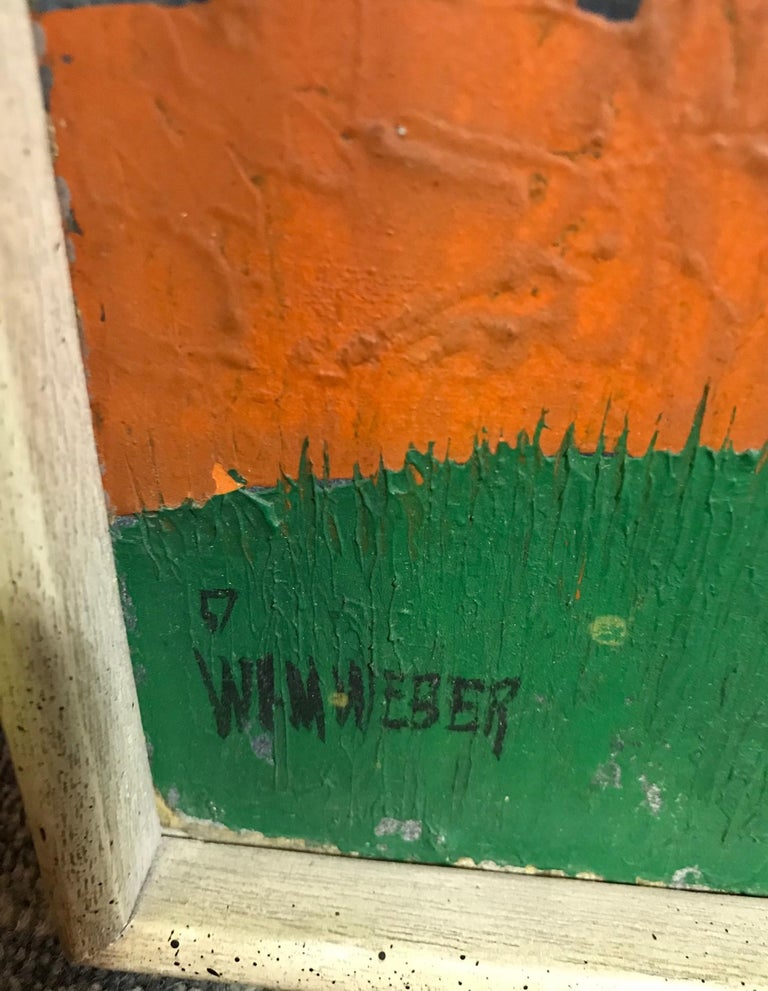 William Webber Signed Original Midcentury Oil Painting "Camera Obscura ...