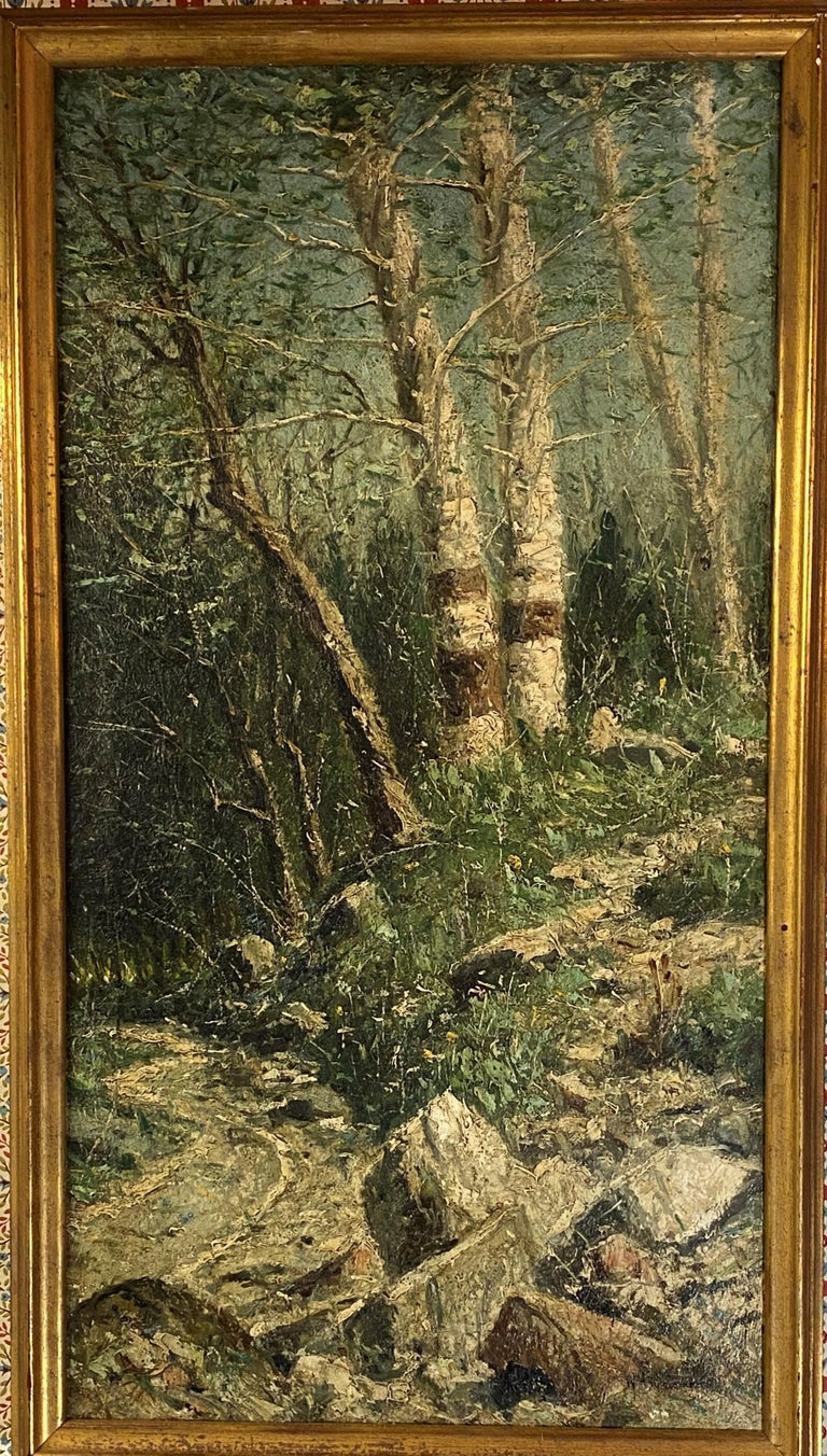 William Weisman - William Weisman, American 1840-1922 Forest interior ...